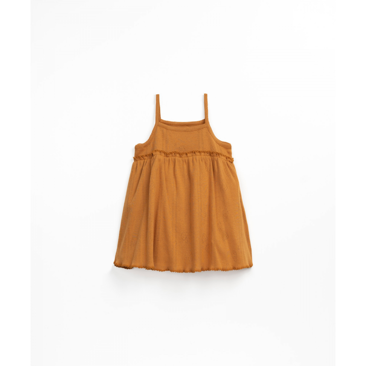 Strapless dress with ajour pattern | PlayUp
